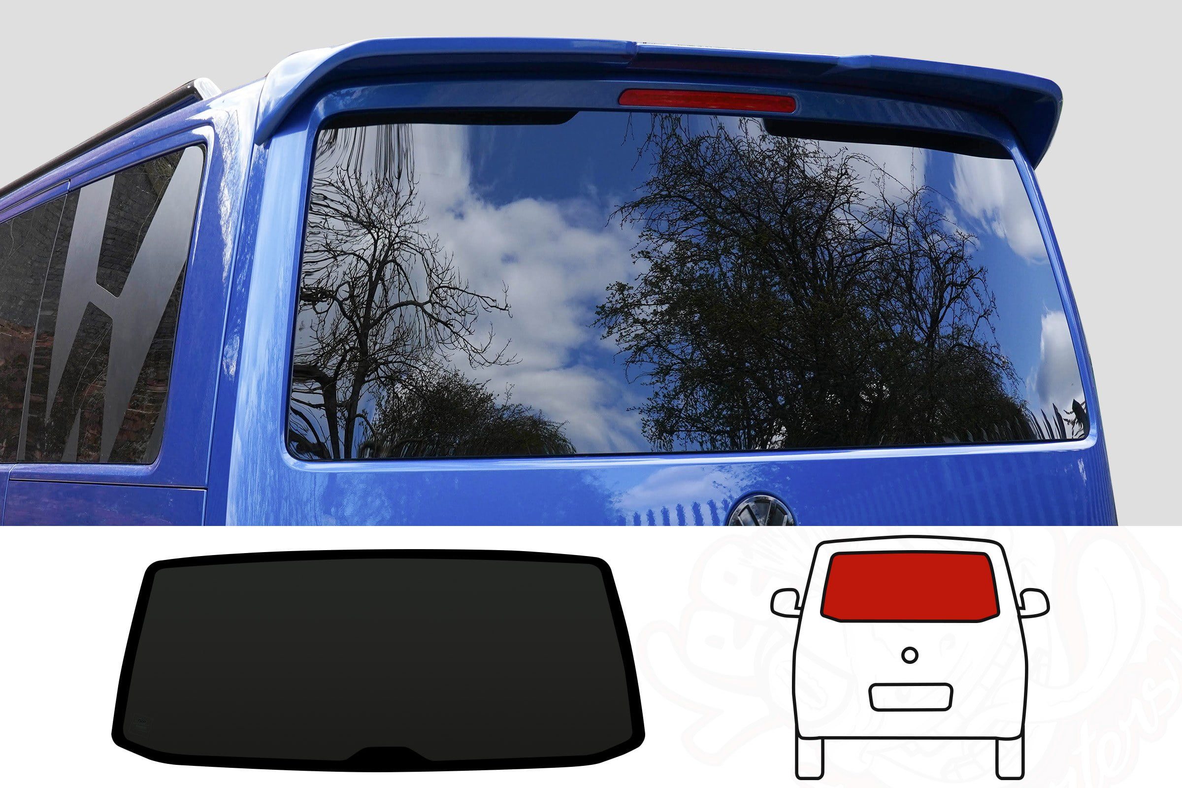 VW T6/T6.1 Tailgate Rear Door Window - Vee Dub Transporters