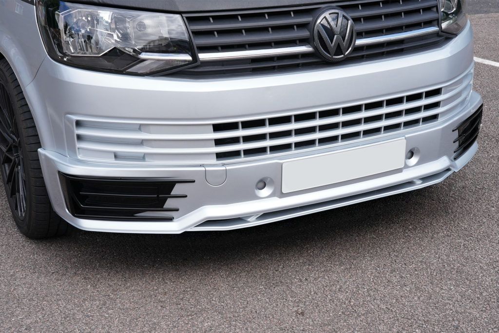 VW T6 Sportline Style Front Spoiler - PP Plastic (Primed) - Vee Dub