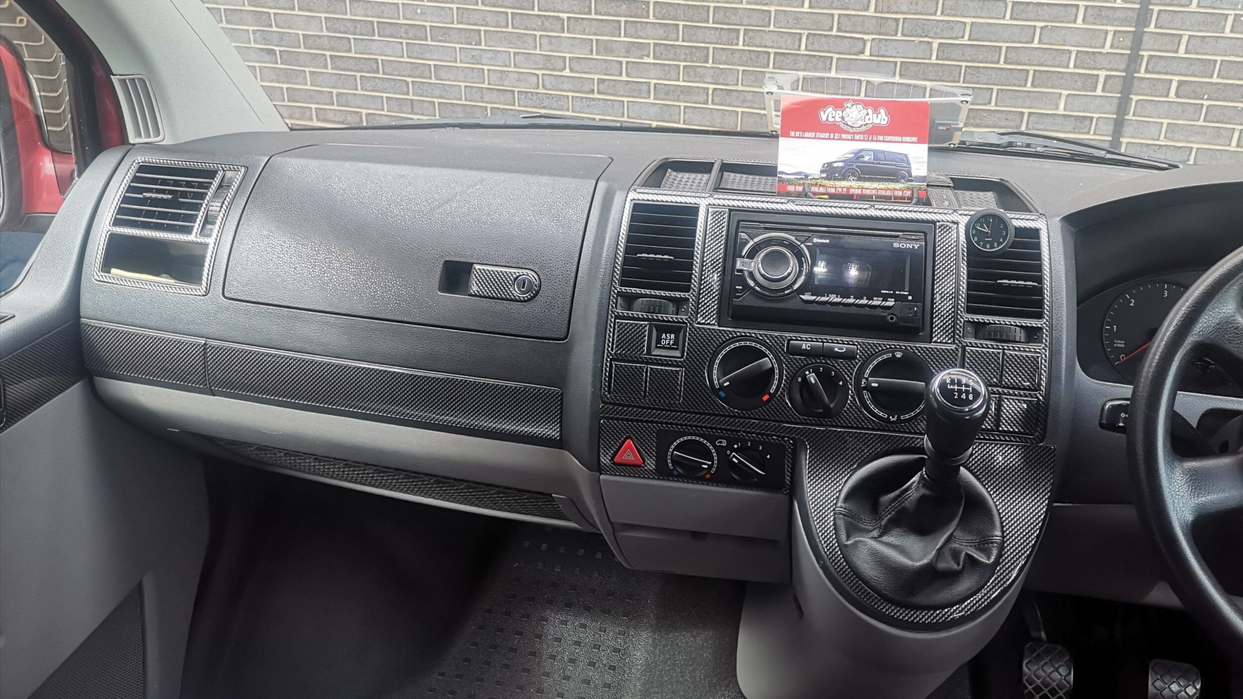 VW T5 Carbon Fibre Effect Dashboard Kit - Vee Dub Transporters
