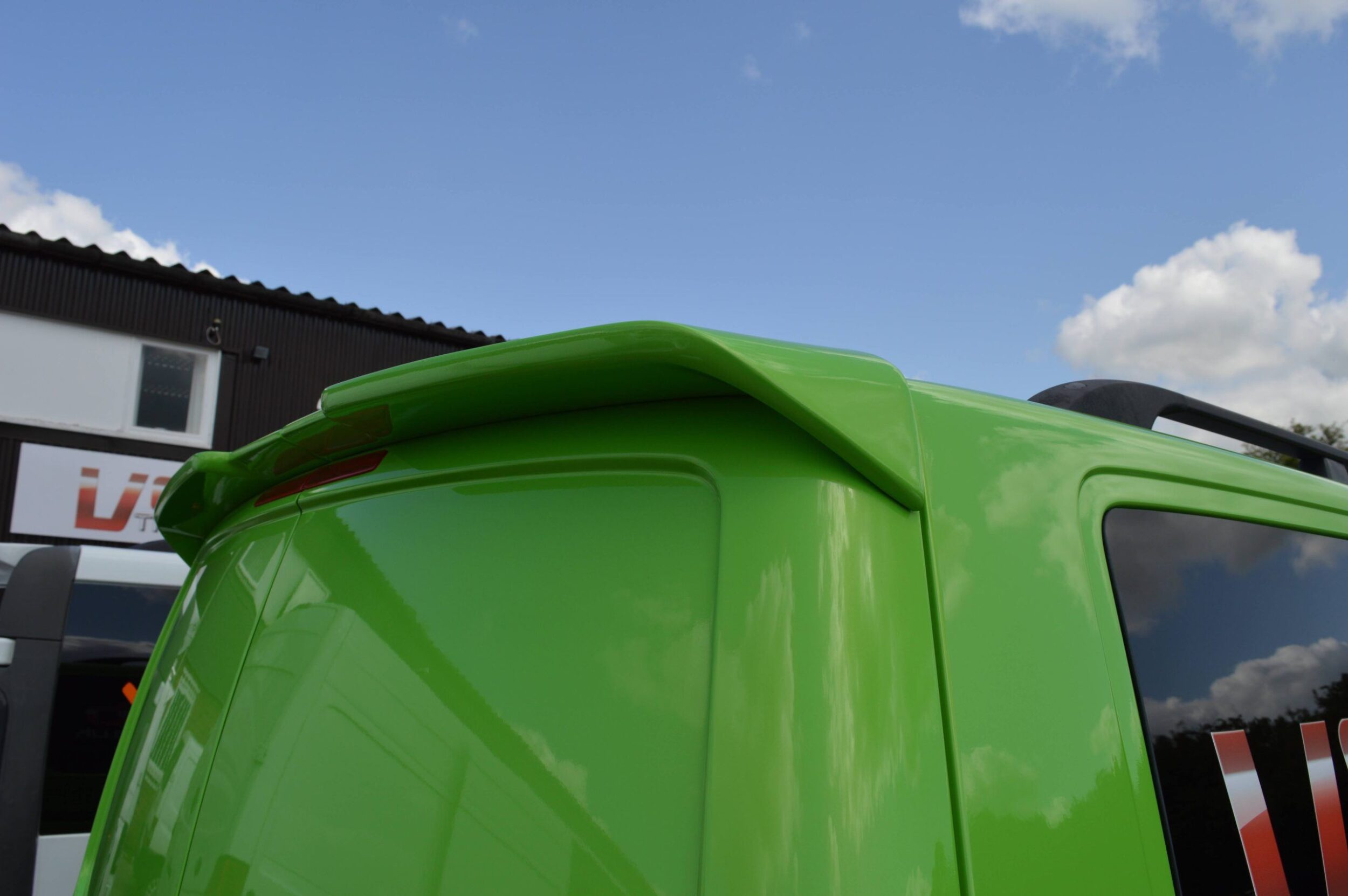 VW T5.1 Primed Sportline Style Rear Spoiler - Twin Door - Vee Dub