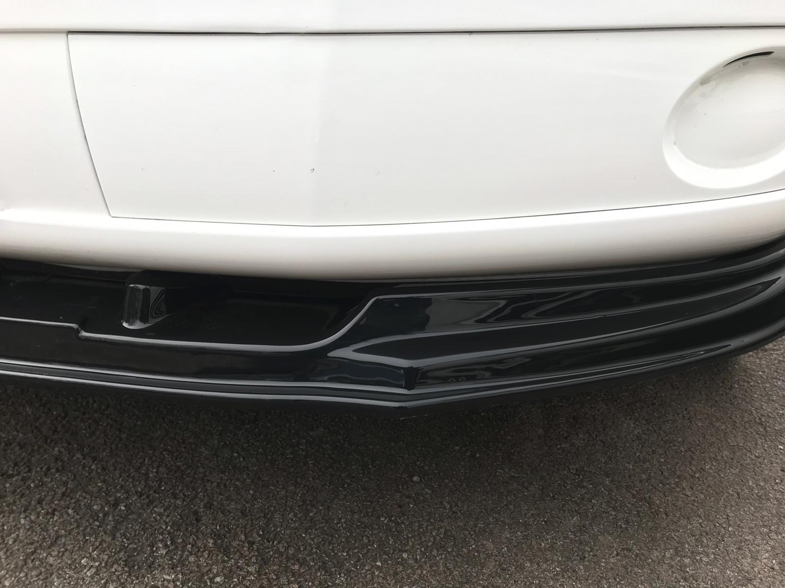 VW T5.1 Gloss Black Front Splitter For Under Genuine Bumper