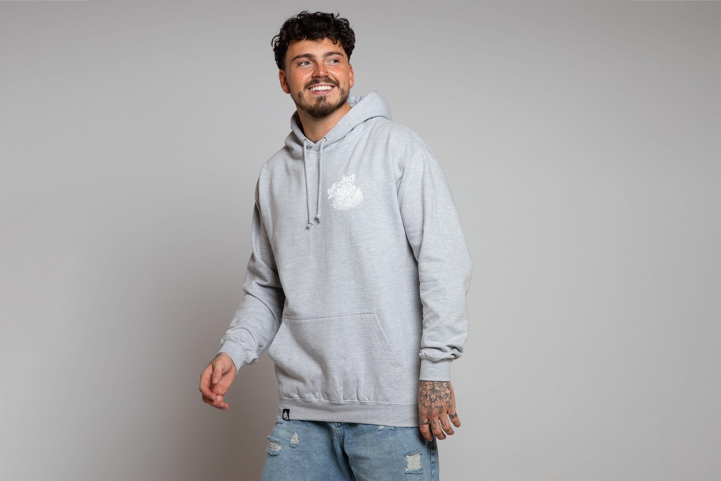 The Classic Dub Hoodie - Grey - Vee Dub Transporters