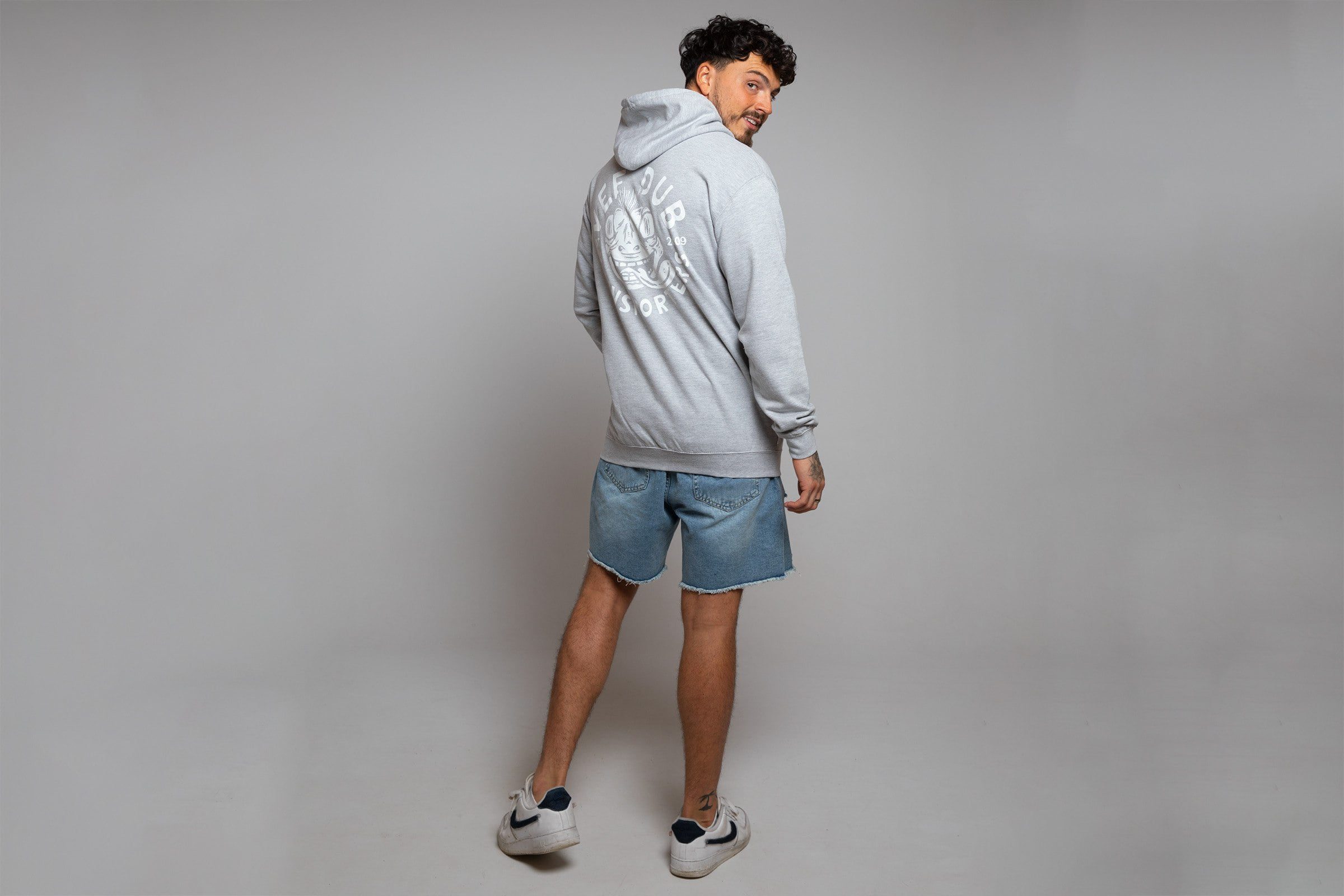 The Classic Dub Hoodie - Grey - Vee Dub Transporters