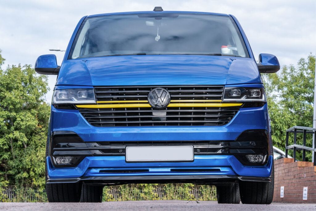 VW T6.1 (PRIMED) DUB Style Front Spoiler & Front Splitter - Vee Dub