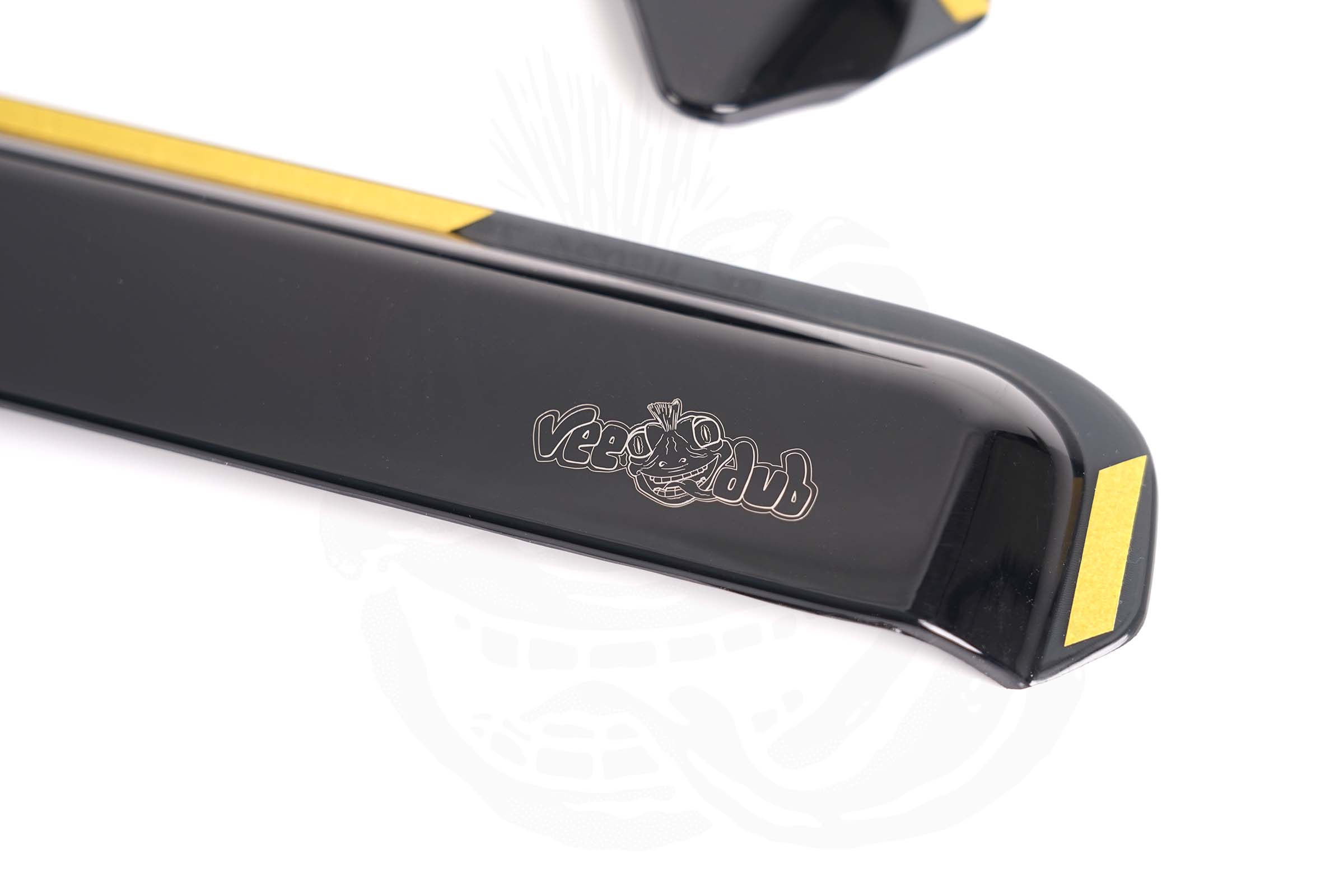VW T4 DUB Style Black Wind Deflectors (In-Channel)